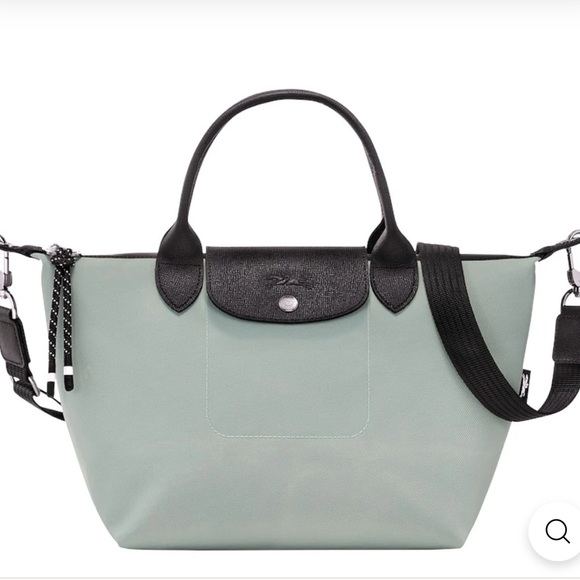 Longchamp | Bags | Longchamp Black And Green Crossbody Bag With ...